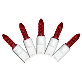 M5 Red Led Mini Lights with white wire - Christimas lights