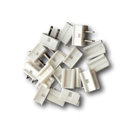 10 pieces white Male Zip Plug SPT-1